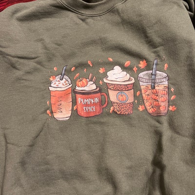 Fall Coffee Sweatshirt Fall Sweater Pumpkin Spice - Etsy