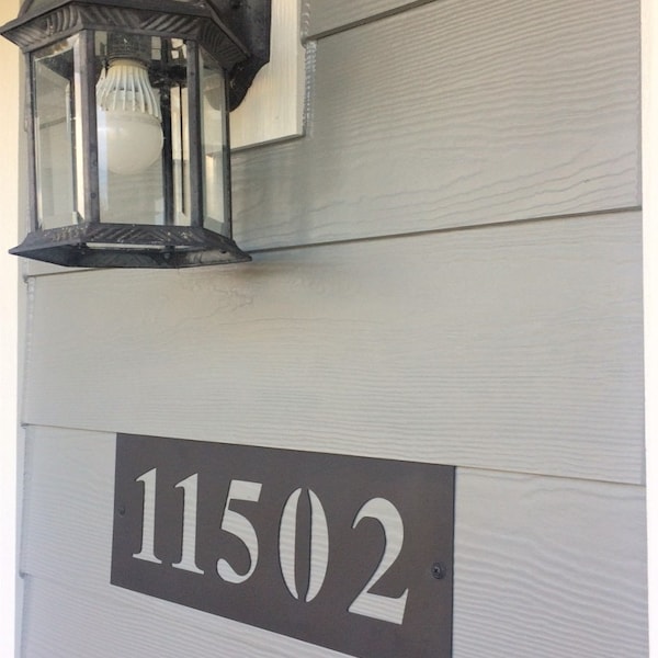 Custom Metal Address Plaque, Custom Street Address Plaque, Address Sign ...