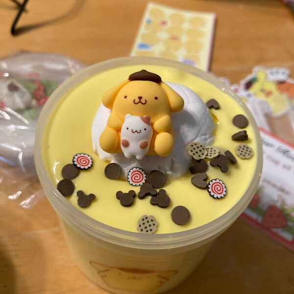 Apple Pie Slime, DIY Clay Butter Slime, Stress Relief Toy Shop, Crunchy ...