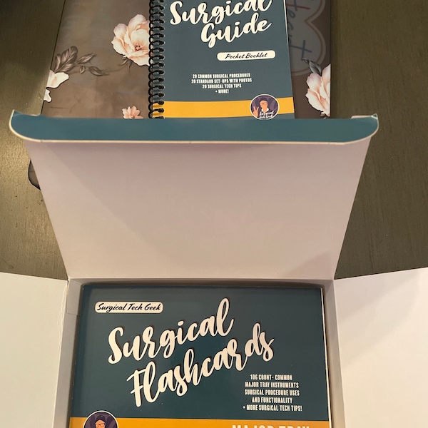 Surgical Tech Flashcards: Major Instrument Tray Study Guide - Etsy