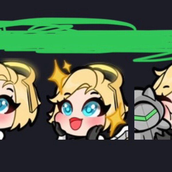Atlantic Mercy Overwatch Emote Set/twitch Emote Pack /discord / Youtube ...