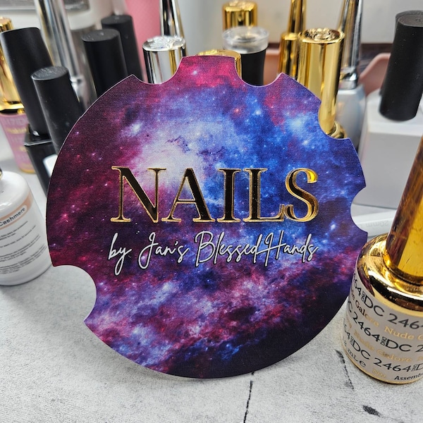 CUSTOM Acrylic Nailfie Disc | Personalised Nail Prop | Nail Tech | Nail ...