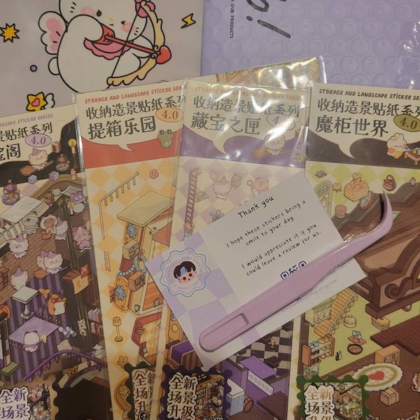 Isometric Sticker Scene Pack 4 Theme, Deco Sticker, Miniature Sticker ...