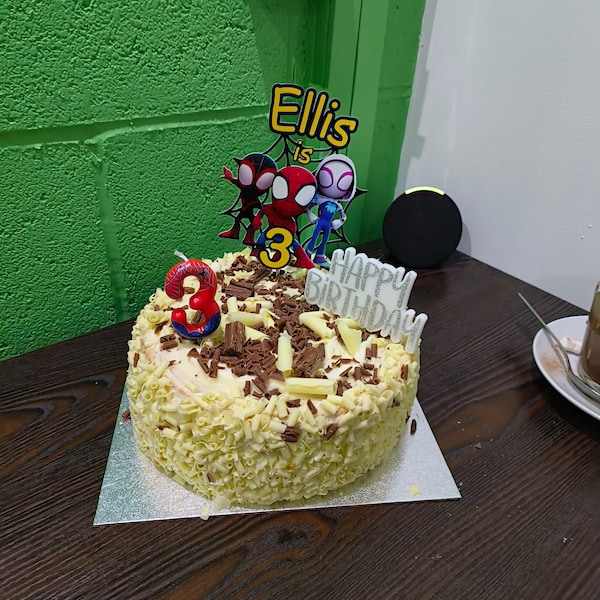 Spin Spidey Inspired Cake Topper, Print at Home, DIY, Last Minute ...