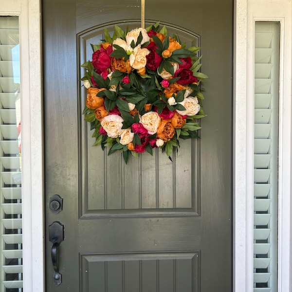 Real Touch Norfolk Wreath, Norfolk Pine Door Wreath, Christmas Wreath ...