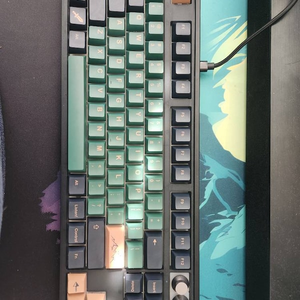 Green Black Link Hero Keycap Set: Video Game Theme, Cherry Profile, PBT ...