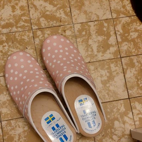 Original Swedish Clogs, Black Fat Leather With Carved 3 Dimensional ...