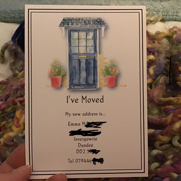 20 Printed Personalised Change of Address ,new Home, Moving House Cards With Envelopes I've ...
