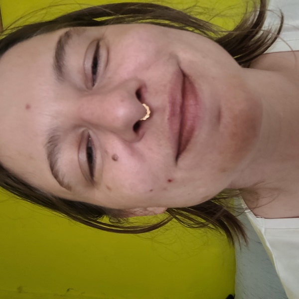 Dainty 6mm Septum Ring, Snug Fit Septum Hoop, Delicate, Indian Septum ...