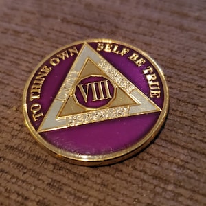 30 Year AA Medallion Reflex Silver Glitter Sobriety Chip - Etsy