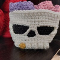 Brainy Skull Coaster Set CROCHET PATTERN / Skull Coaster PDF English ...