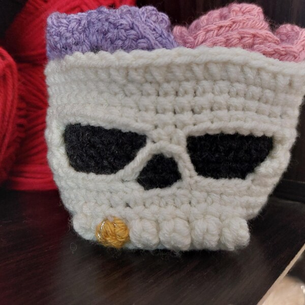 Brainy Skull Coaster Set CROCHET PATTERN / Skull Coaster PDF English ...