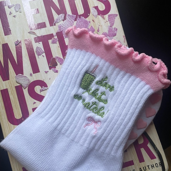 Love Pilates so Matcha! Grip Non Slip Sock With Heart Grips for Pilates ...