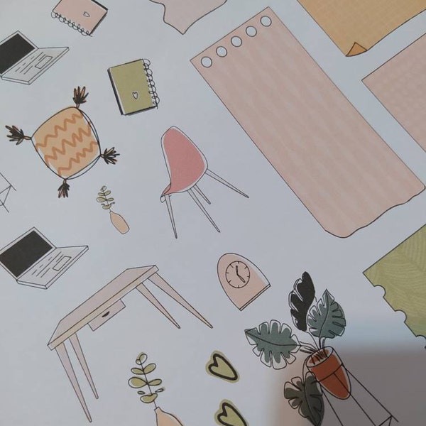 Planner Sticker Dates Script Font | PNG Stickers | Goodnotes Stickers ...