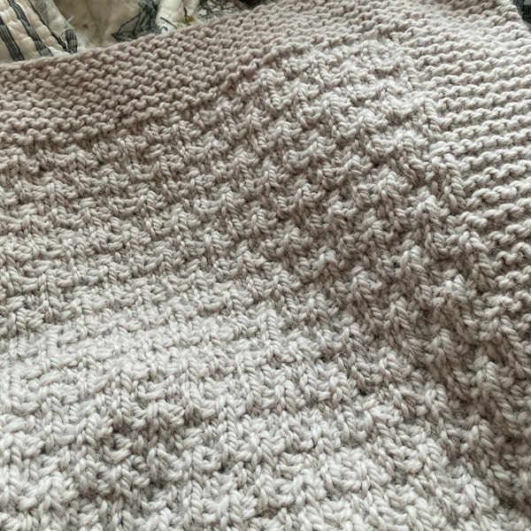 Billowy Knit Throw Quilted Look Blanket Pattern, Pretty Blanket Pattern ...