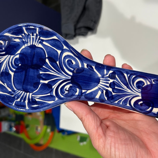 Mexican Blue and White Salad Plates | Mexican Dinnerware | Set of Four ...