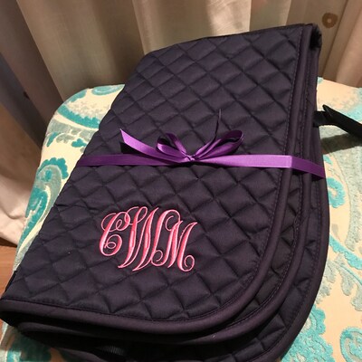 Monogram Saddle Pad-saddle Pad With Monogram-saddle - Etsy
