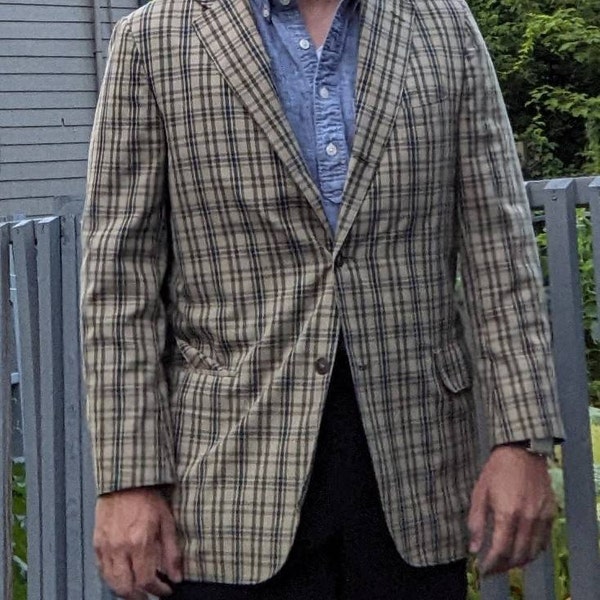 Vintage LANDS END Dark Blue Cotton Corduroy Trousers 34 X 28.75 Made in ...