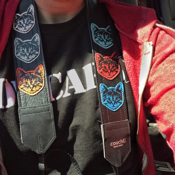 Custom Cat Camera Strap - You Pick the Strap and Cats - We Do the REST ...