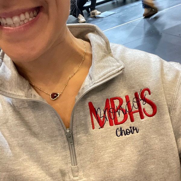 Custom School Spirit Shirt, Pullover 1/4 Zip Jacket, Hoodie, Full Zip ...