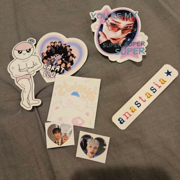 Seventeen Svt Carat Club Glossy Vinyl Sticker | Aesthetic Cute Kpop ...