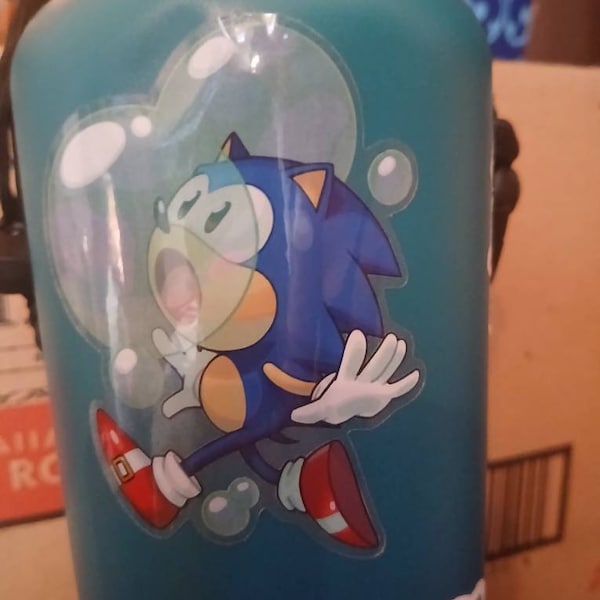 Sonic Bubbles Transparent 3.25in Vinyl Sticker - Etsy