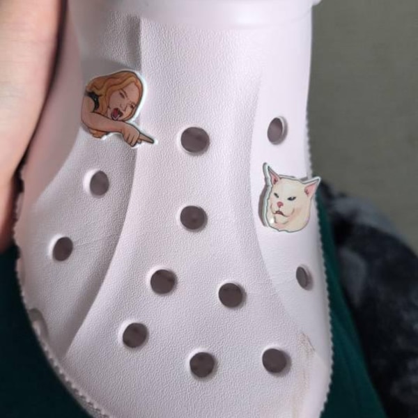 Woman Yelling at Cat Meme Shoe/clog Charm - Meme/missingegirl/real ...