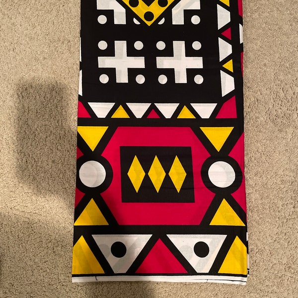 WP1307 - Angolan Samakaka 100% Cotton African Ankara Fabric | Vibrant ...