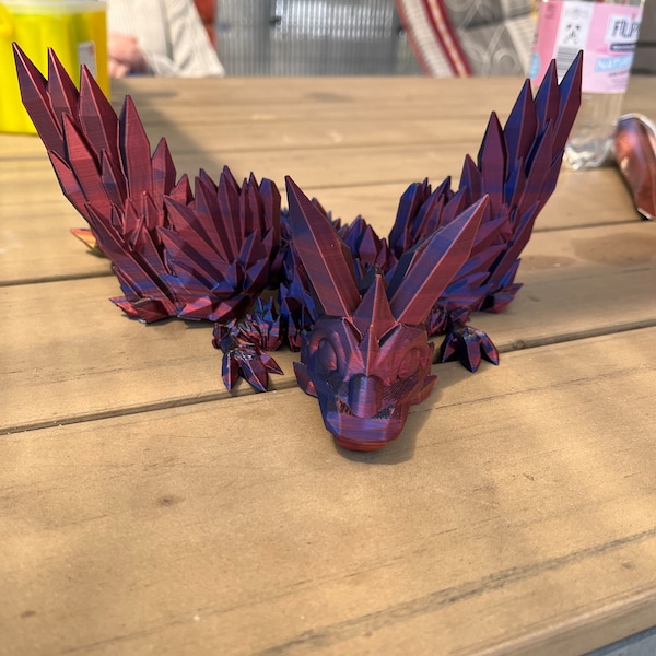 Baby Crystalwing Dragon Cinderwing3d, STL File for 3D Printing,, STL ...