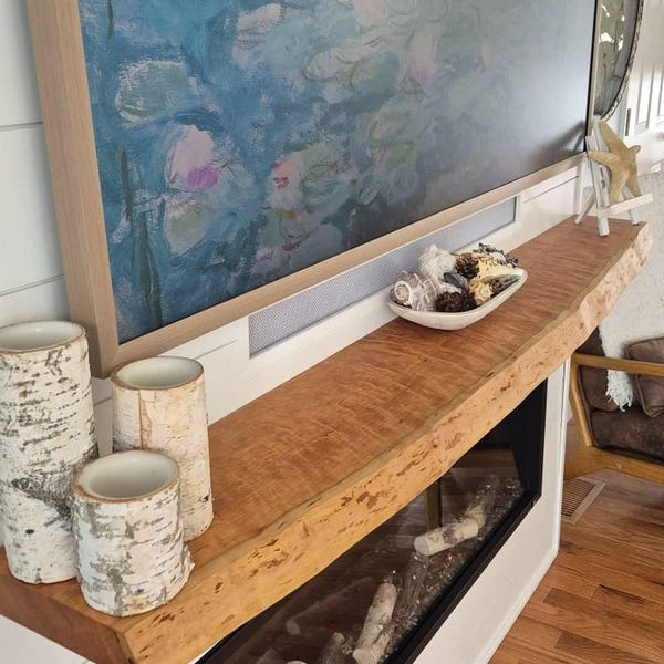 Chunky Cherry Live Edge Floating Shelf - Etsy