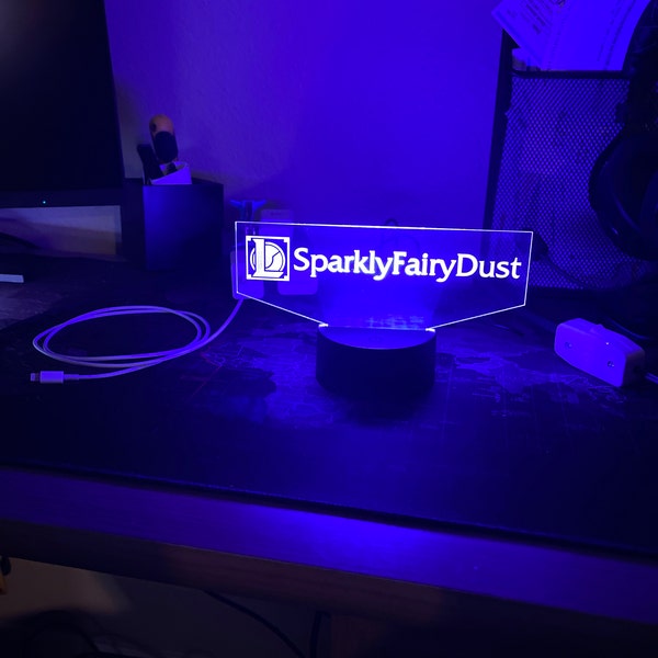 Custom Classic MOBA Inspired Dual Base LED With Gamertag - for ...