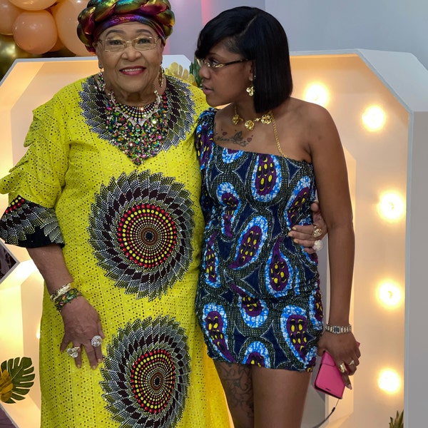 Asante High Low African Dress, African Clothing for Women, African ...