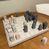 Concrete Brutalist Chess Set - Etsy
