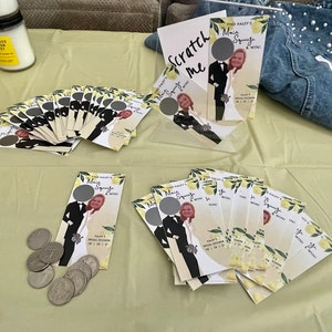 Bridal Shower Wedding Scratchers Scratch off Lottery Tickets - Etsy