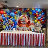 Dumbo Backdrop Banner, Carnival Birthday Background, Circus Tent Theme ...