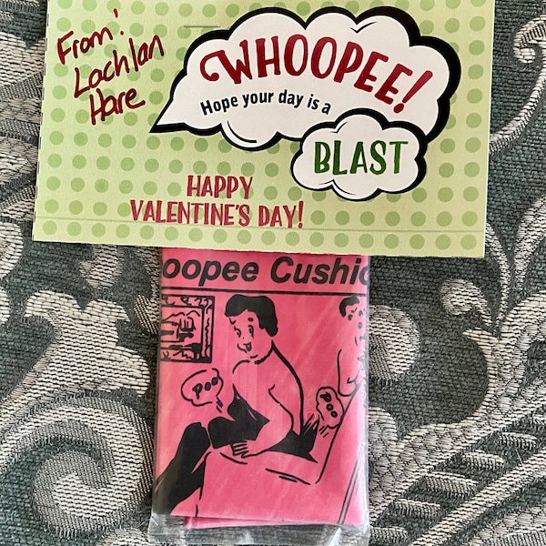 EDITABLE Whoopee Cushion Valentines | Printable Whoopee Cushion Holder ...