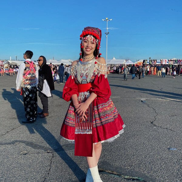 Hmong Embroidered Vest for Men Handmade Outfit for Men Hmong Ethnic ...