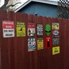 Metal Warning Sign, Do Not Dumb Here, No Dumb Area, Funny Sarcastic ...