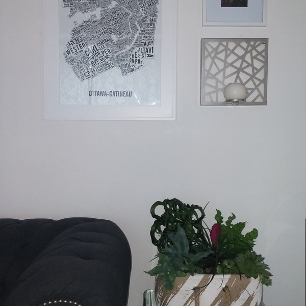 Laval Neighbourhoods City Map Poster - Laval Art - Laval Québec Poster ...