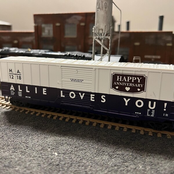 Custom Printed Model Train Box Car, HO Scale Box Car, Personalized Box ...