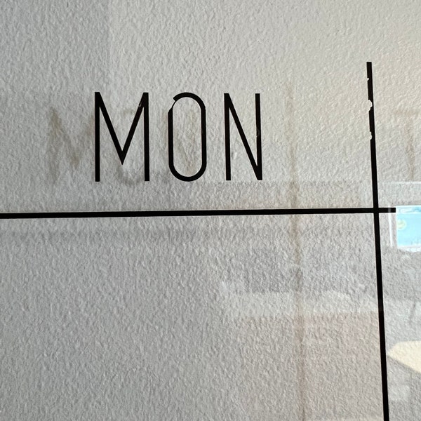 Customized Dry Erase Acrylic Calendar for Wall, Personalized Calendar ...