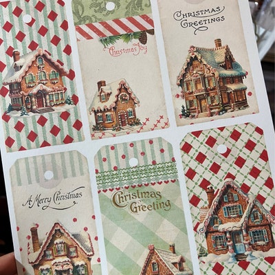 Gingerbread Printable, Printable Vintage Christmas, Digital Ephemera ...