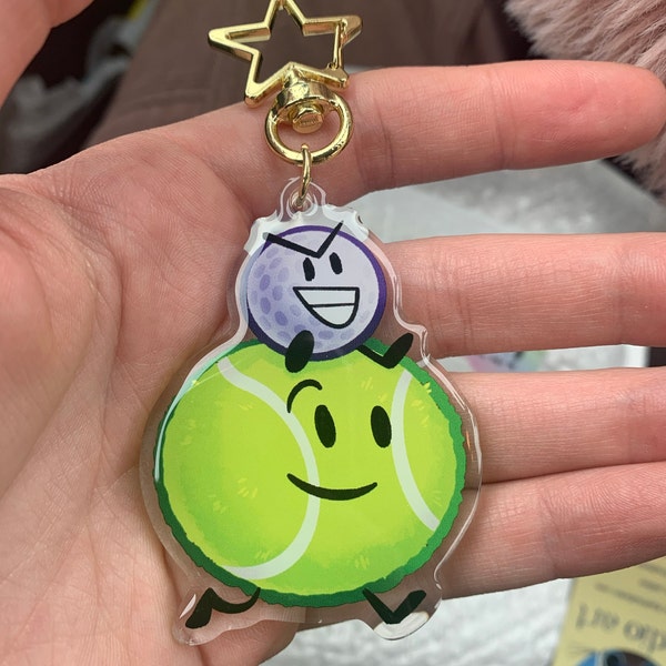 BFDI Keychains - 2.5" Acrylic - Firey, Bubble, Teardrop, Golfball ...