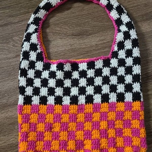 Pattern Bundle PDF Crochet Checkerboard Bag Mini Checkerboard Bag With ...