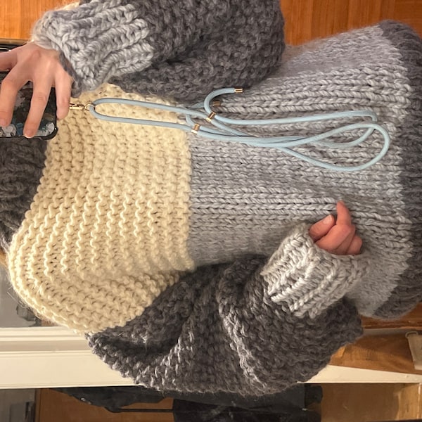 Chunky Knitting Pattern - Six Stitch Sweater - Etsy