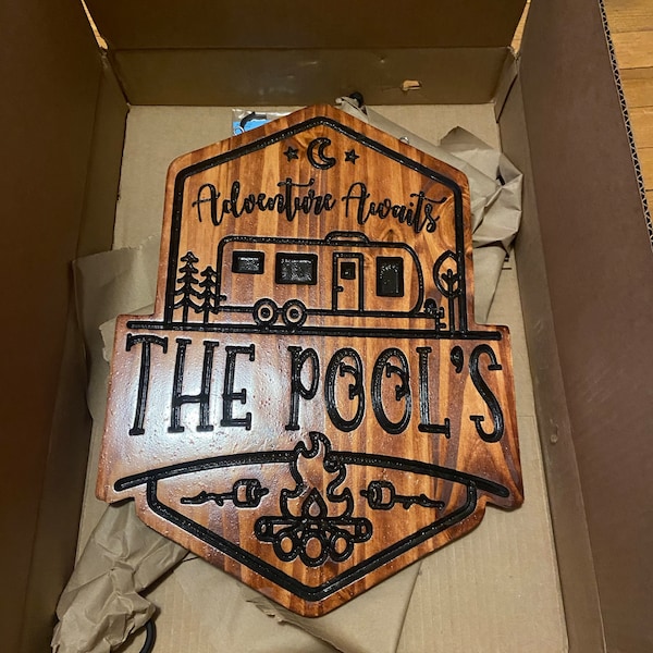 Camper Sign, RV Sign, Engraved Rv Sign, Campsite Flag, RV Flag Hanging ...