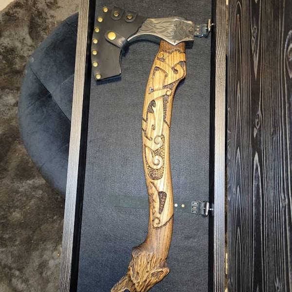 Double Blade Axe Handmade, Double Head Axe, Viking Long Axe, Two Handed ...