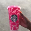 24oz Venti Cold Cup Cow Full Wrap With Ear Tag, Cow Print Svg, Cow Ear ...
