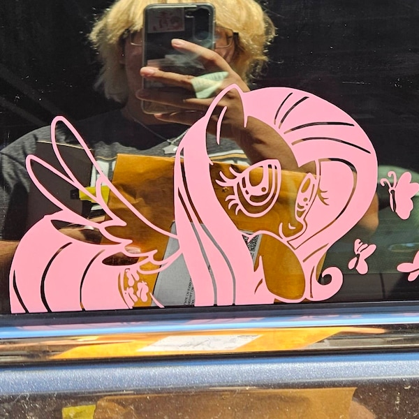 MLP Fluttershy My Little Pony Friendship is Magic Equestria Vinyl Decal ...