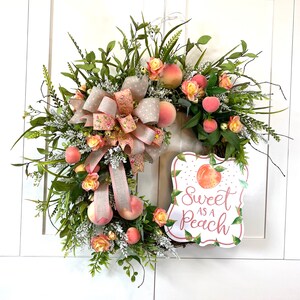 Artificial Peaches Stems, Peach Spray, Faux Fruit, Artificial Peaches ...